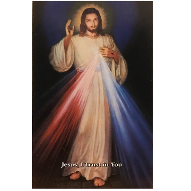 Divine Mercy (mini) Prayer Card – Sisters of Charity Gift Shop